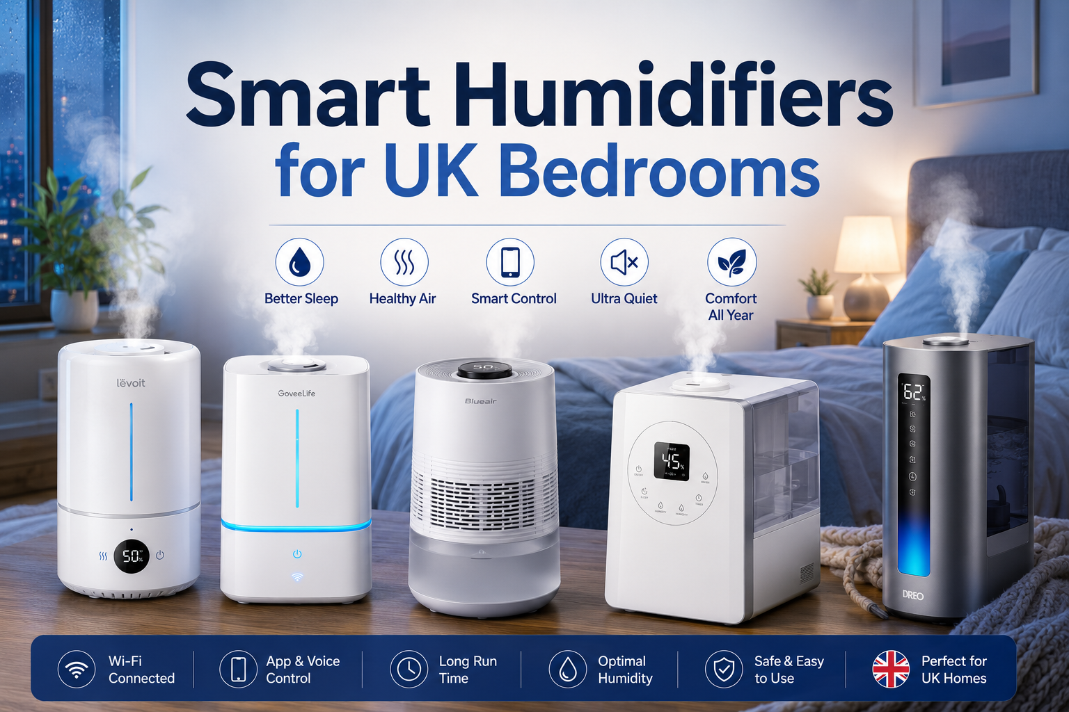 Dry Air Be Gone: The Best Smart Humidifiers for UK Bedrooms - Curated ...